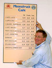 Printing Poster Size Menu Boards in Full Color | MegaPrint